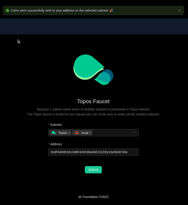 Use the Faucet to Get Testnet Tokens | Developer Portal